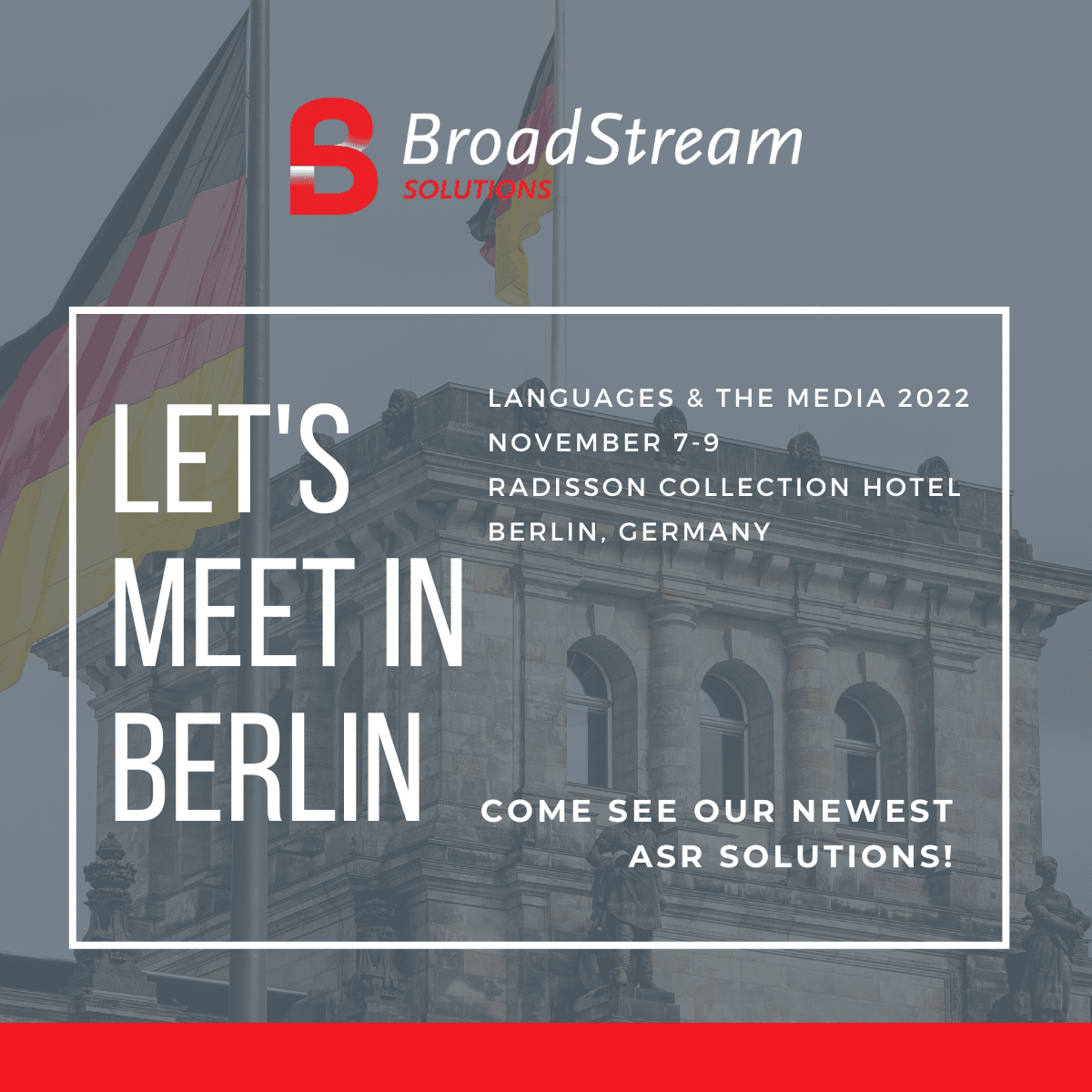 Let’s meet in berlin | Broadstream Solutions