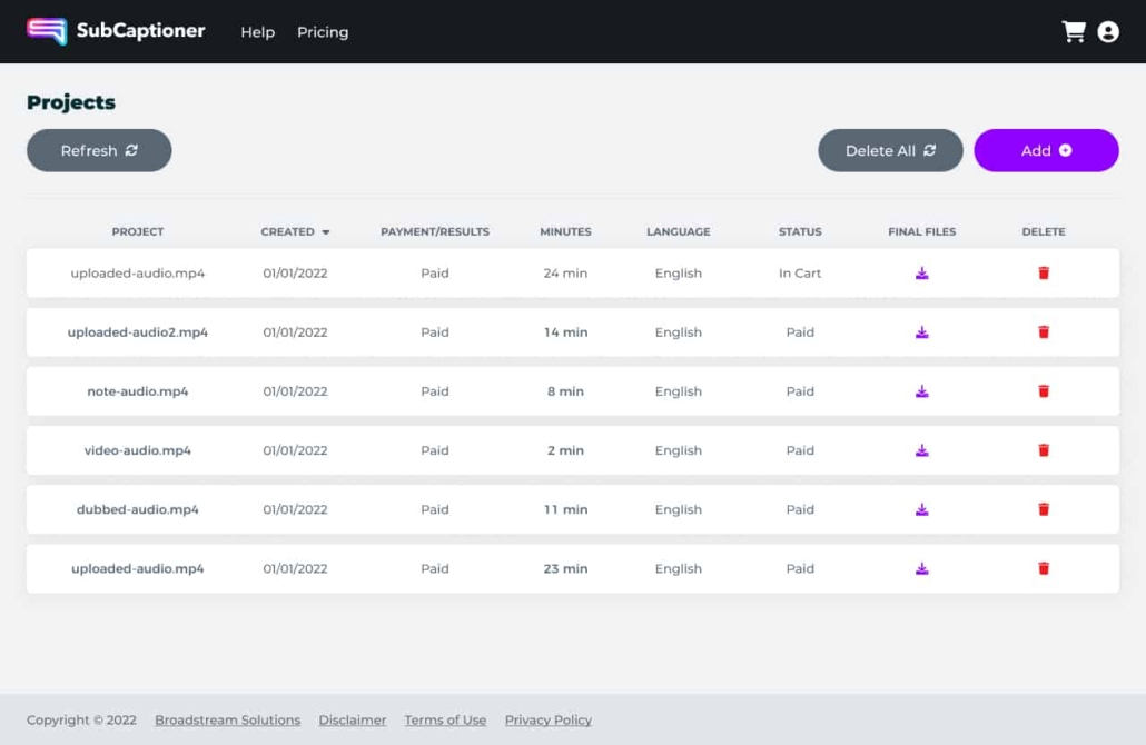 SubCaptioner | Broadstream Solutions