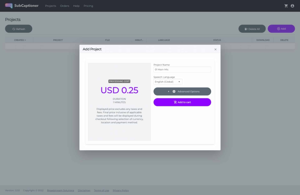 SubCaptioner | Broadstream Solutions
